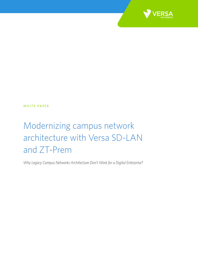 Campus Network Architecture | PDF | Computer Network | Security
