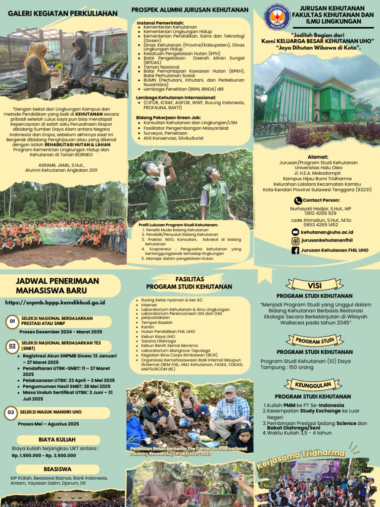 Brosur Prodi Kehutanan 2025 | PDF