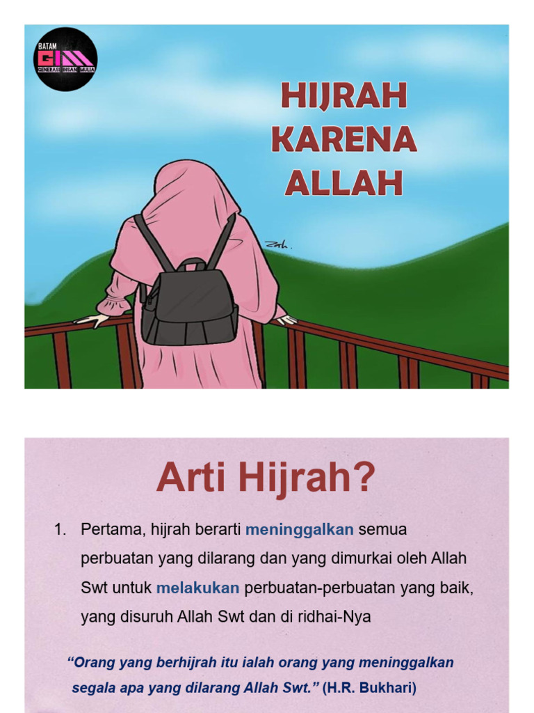 1. Hijrah Karena Allah | PDF