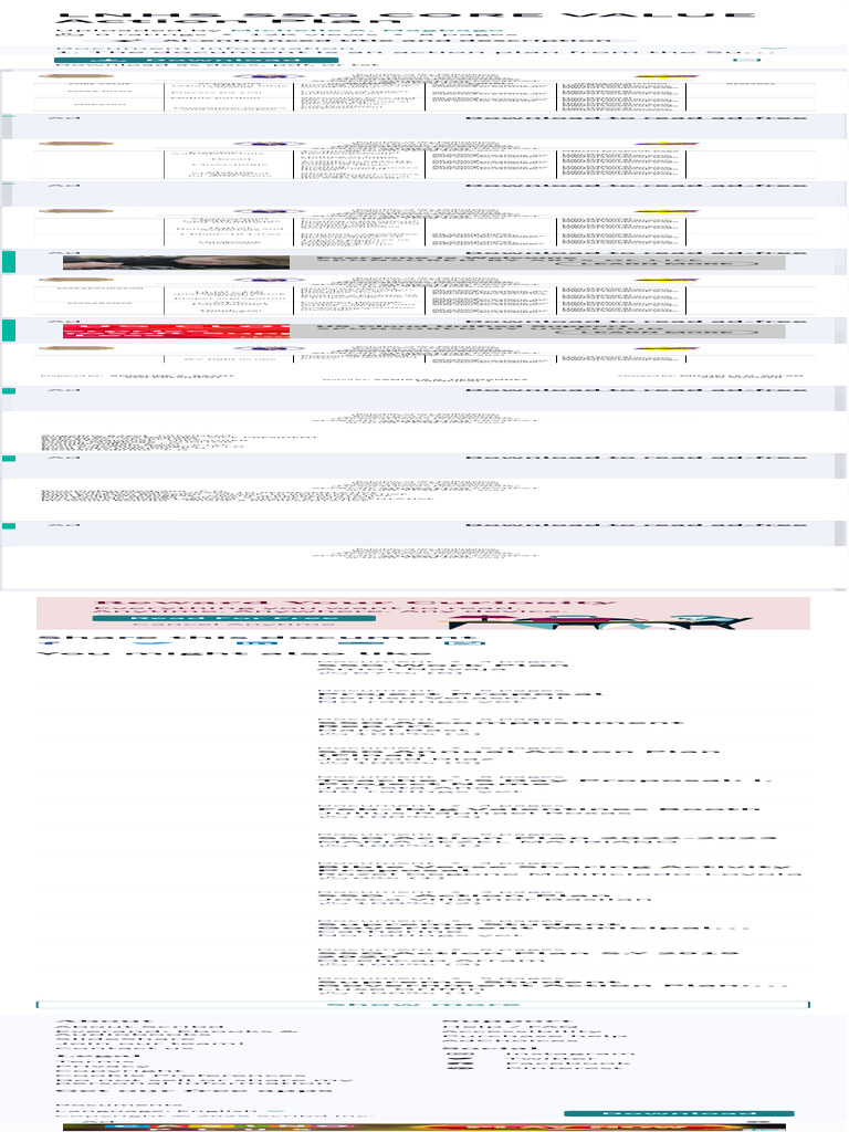 Lnhs SSG Core Value Action Plan PDF Schools | PDF | Scribd