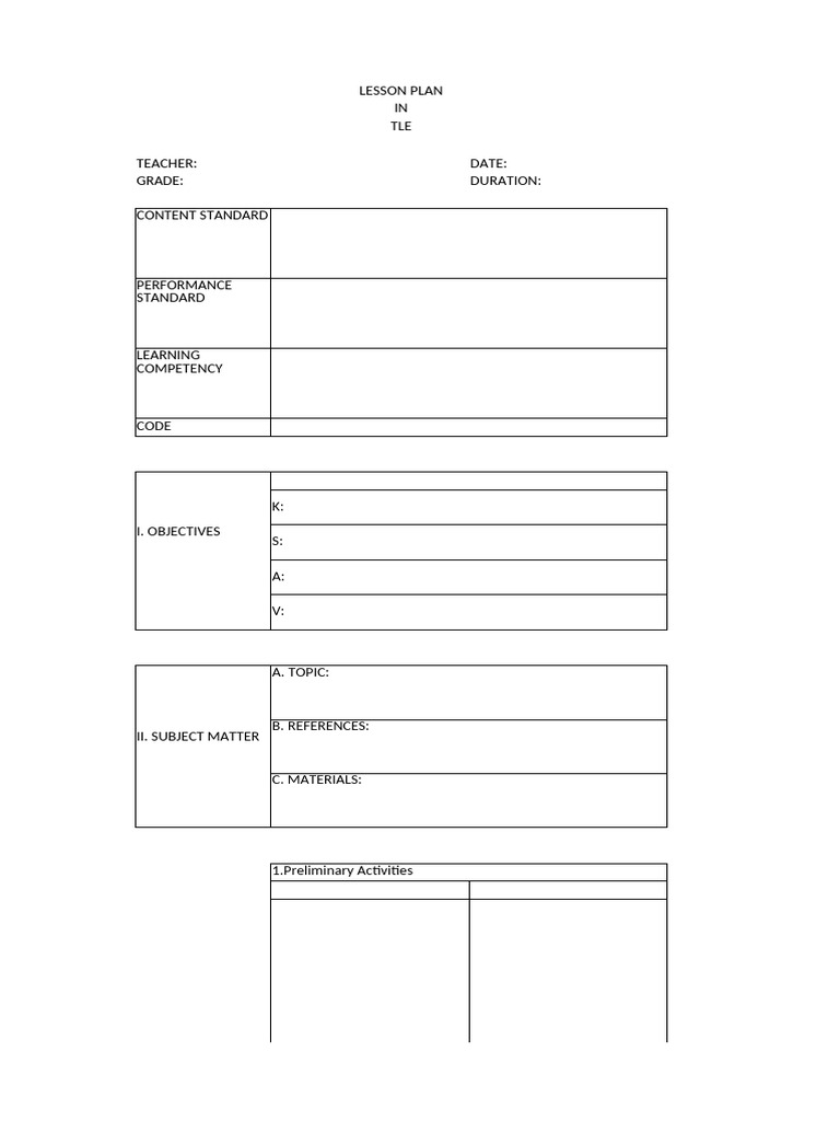 Lesson Plan | PDF
