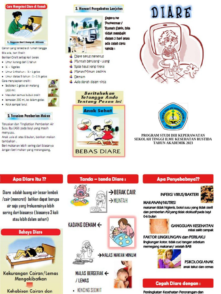 Contoh Leaflet Diare | PDF