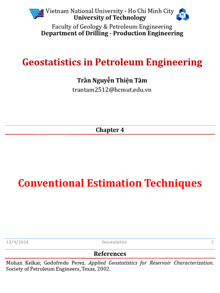 Chapter 4 Conventional Estimation Techniques | PDF | Estimator | Variance