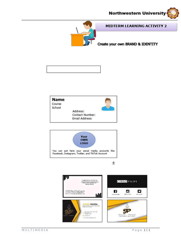 Multimedia Midterm Learning Activity 2 | PDF
