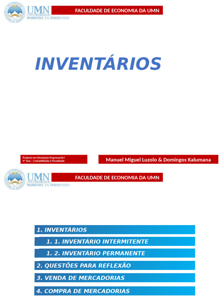 Aula_5_-_Inventários | PDF | Contabilidade | Preços