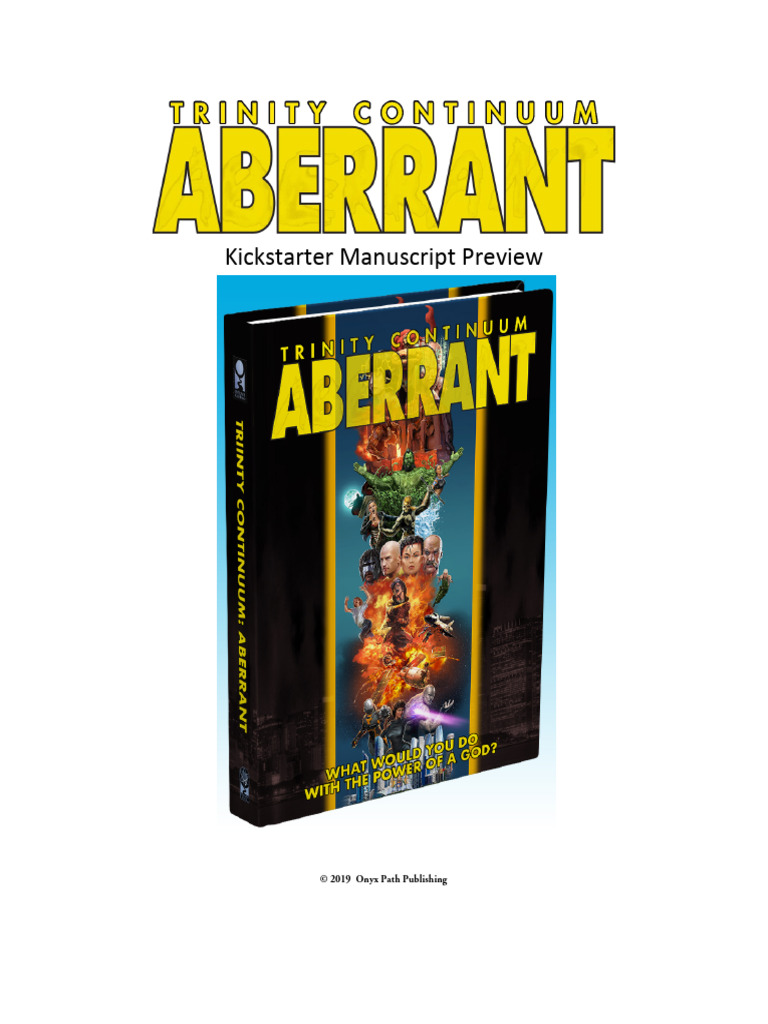 Aberrant Kickstarter Manuscript Preview (Complete) | PDF | Moon ...