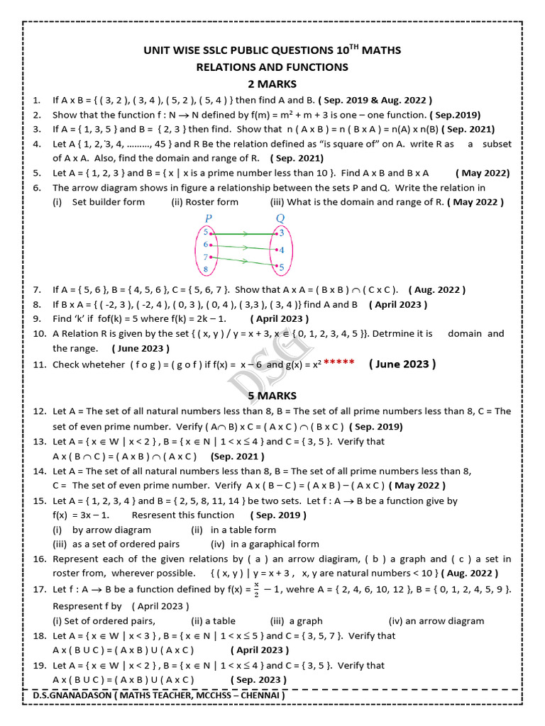Zeal Study Maths Public Questions Chapter Wise | PDF | Circle | Triangle