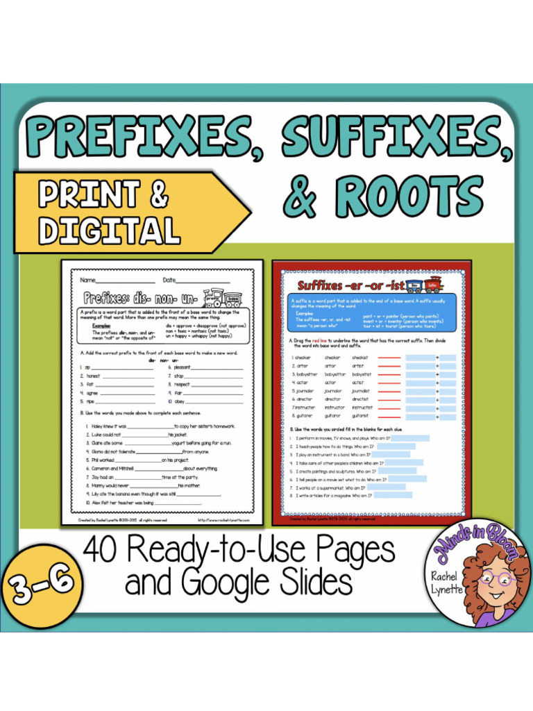 Rootword,Prefix,Suffix | PDF | Consonant | Word