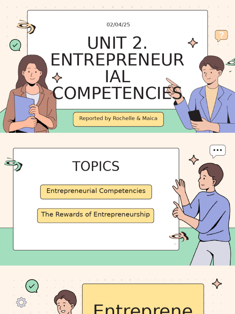 Entrepreneurial Competencies Guide | PDF
