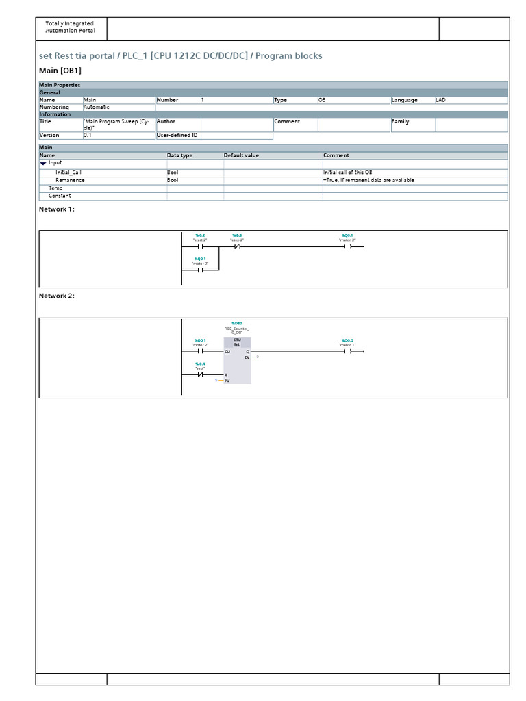 Counter in PLC | PDF