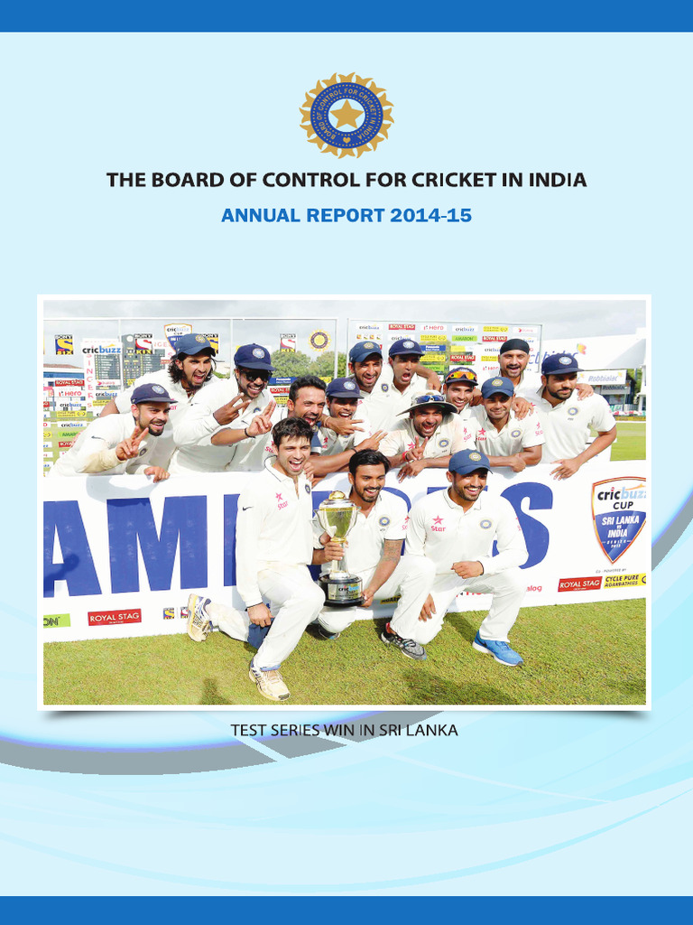 BCCI Annual Report 2014-15 | PDF | Athletic Sports | Summer Sports