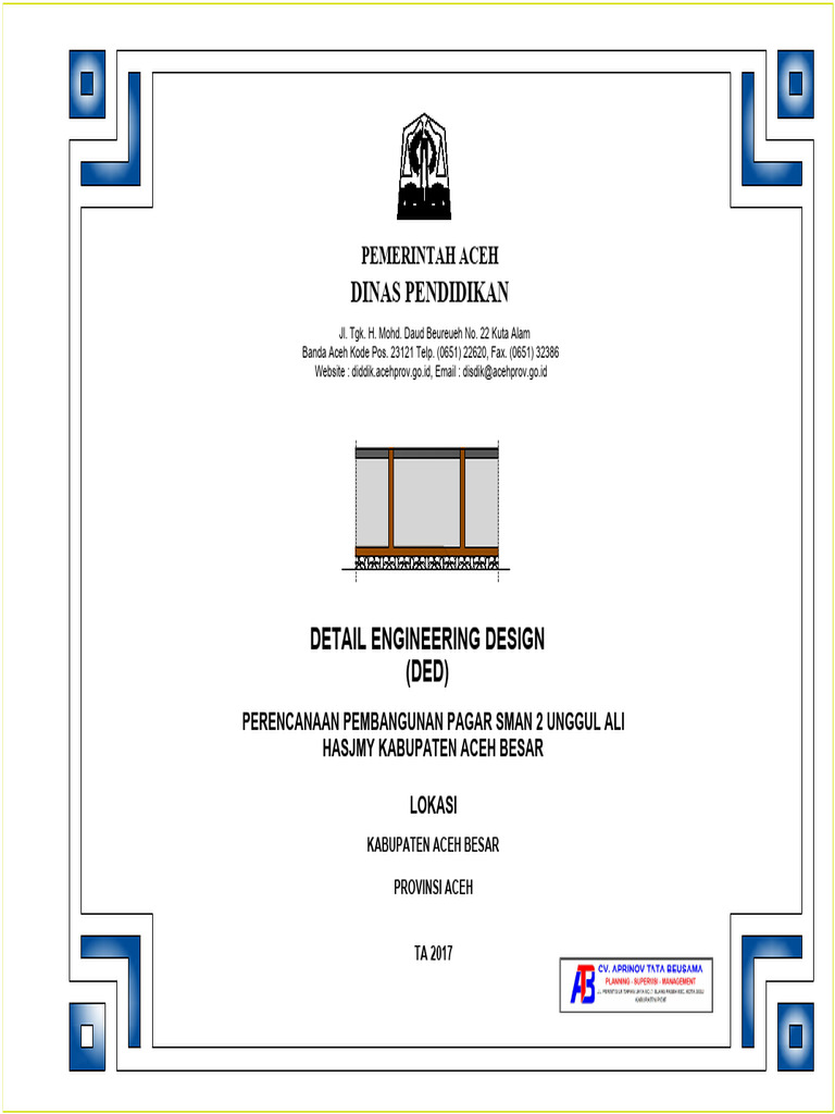 0CAD-Pemb - Pagar SMAN 2 Unggul Ali Hajmy Abes-Model | PDF