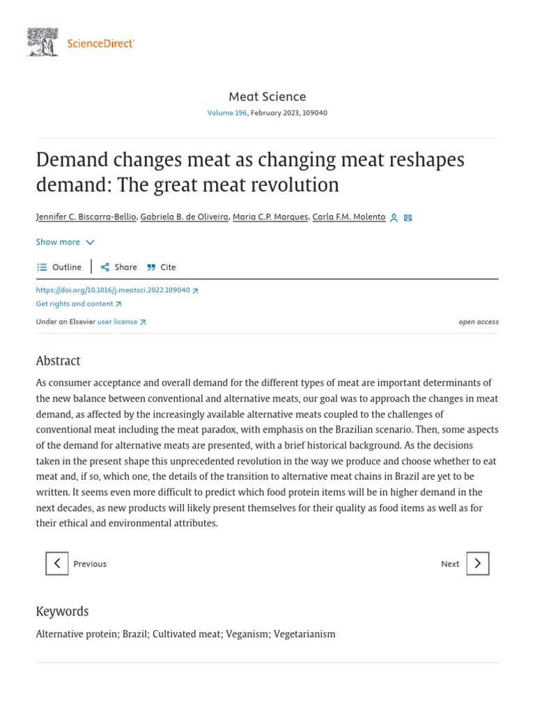 Demand Changes Meat As Changing Meat Reshapes Demand: The Great Meat ...