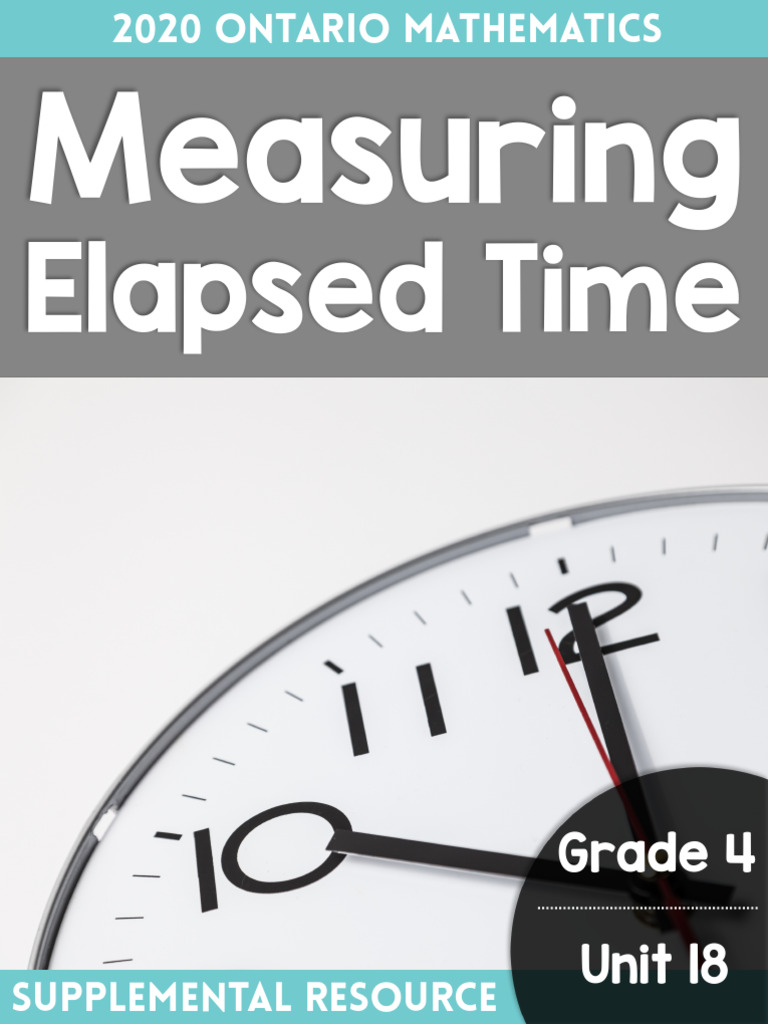 Elapsed Time: Measuring | PDF | Learning | Mathematics