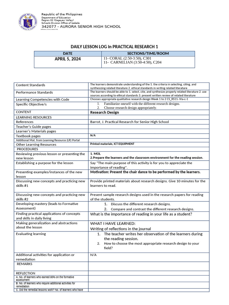 DLP 2 A - Dear - Catch-Up Friday | PDF | Learning | Teachers