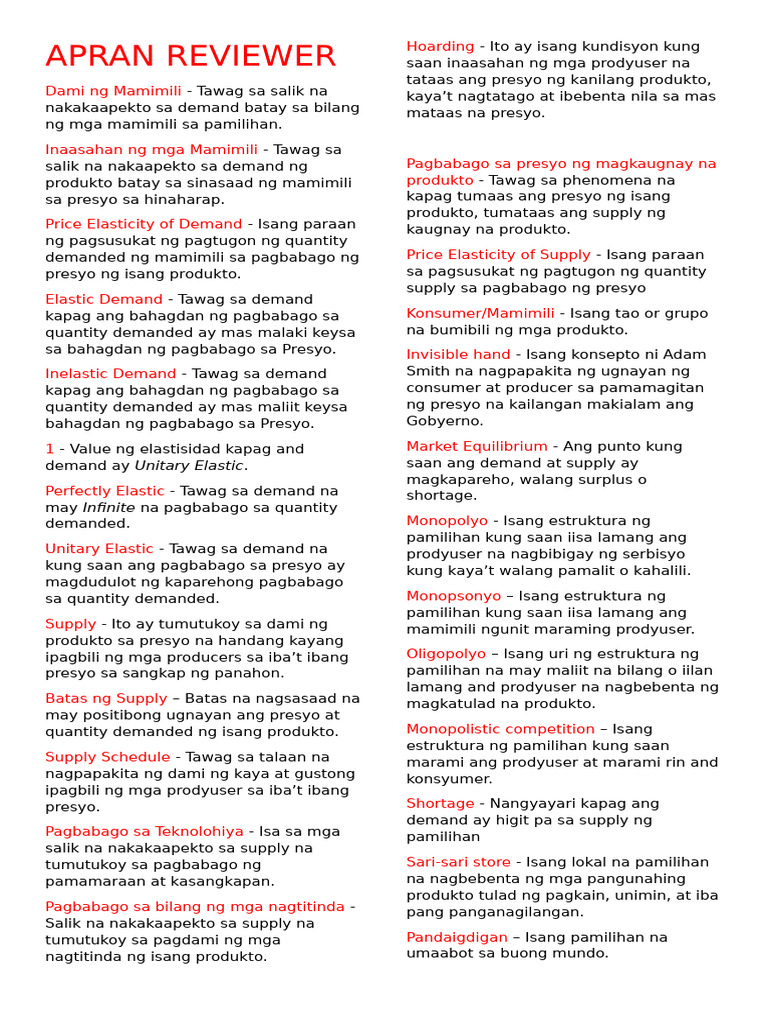 Arpan Q2 Reviewer | PDF