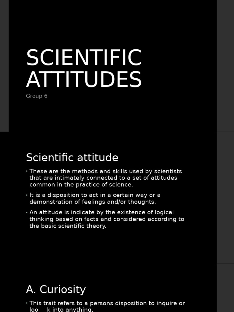 Traits of Scientific Attitudes | PDF | Thought | Mind