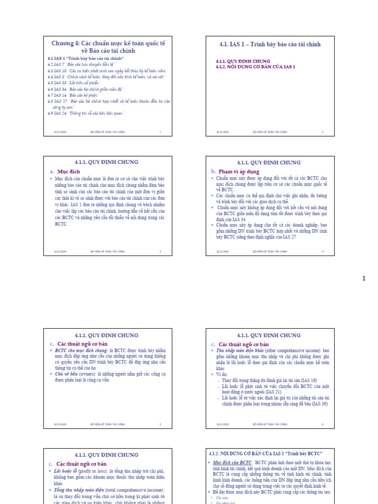 Bài 4 - IAS 1 (Compatibility Mode) | PDF
