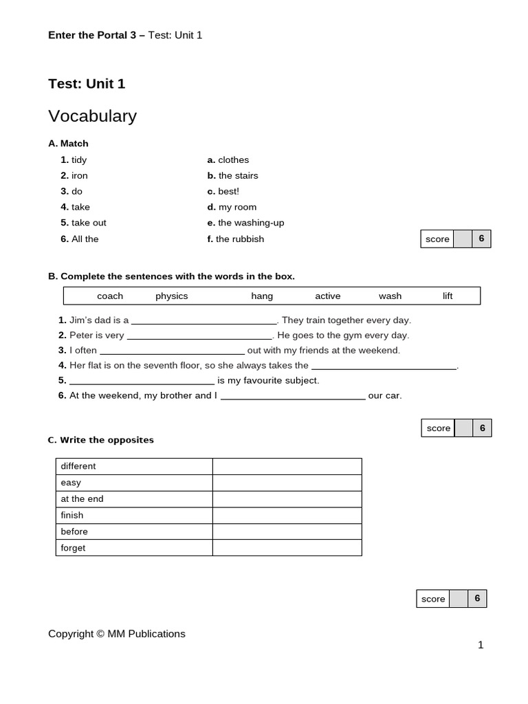 EtP3-Unit 1 | PDF | Language Mechanics | Syntax