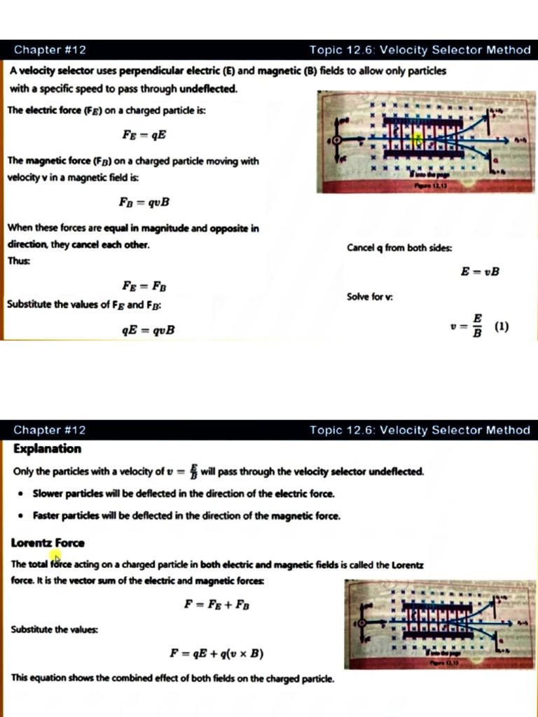 Velocity Sector Method | PDF