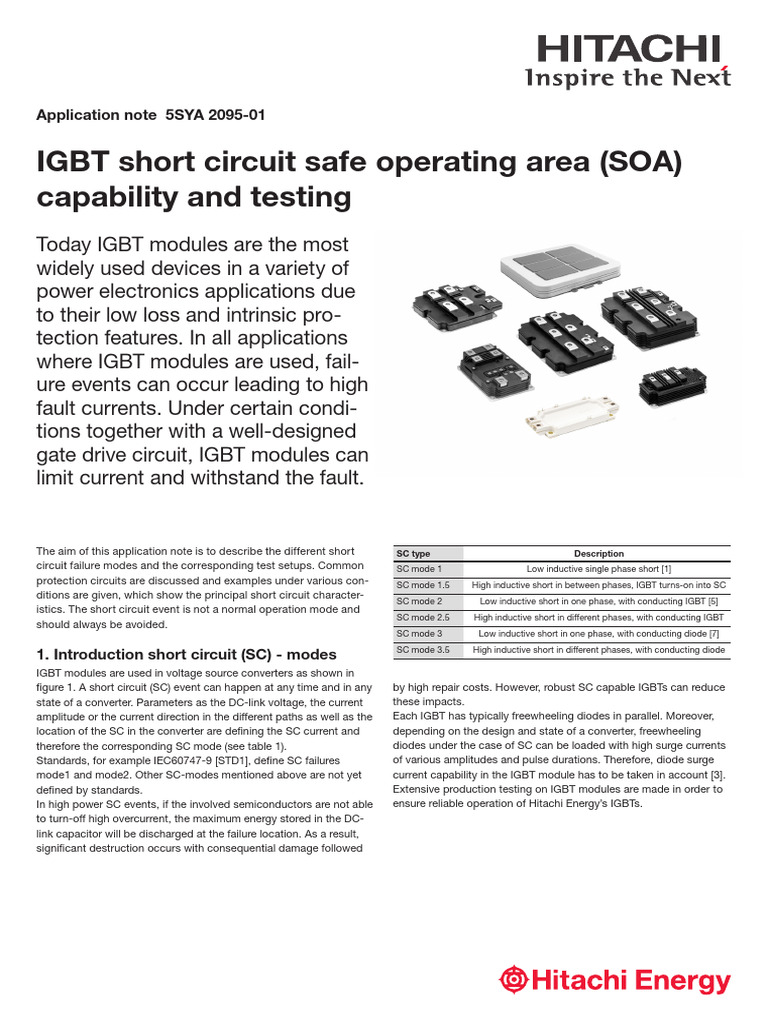 5SYA 2095-IGBT-SCSOA - Counter Coupling Circuit | PDF | Diode | Electricity