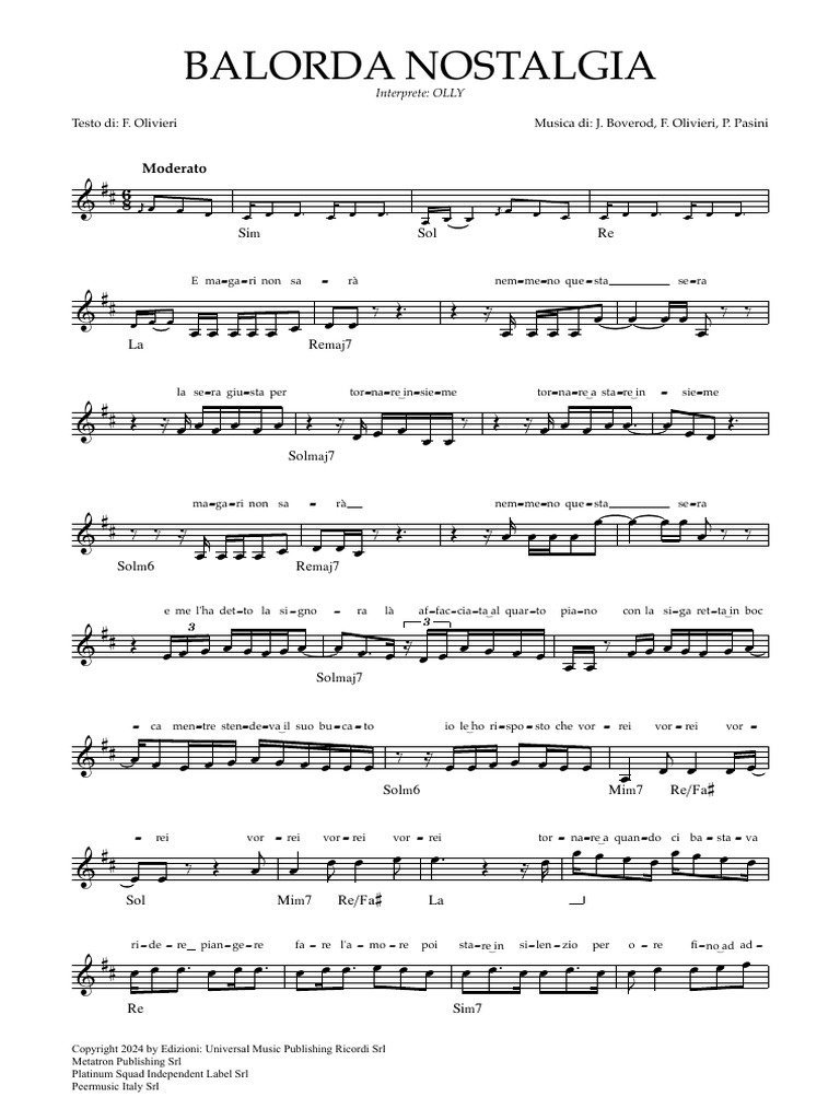 Olly - Balorda Nostalgia | PDF