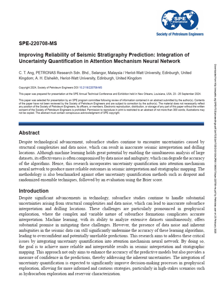 spe-220708-ms | PDF | Machine Learning | Probability Distribution
