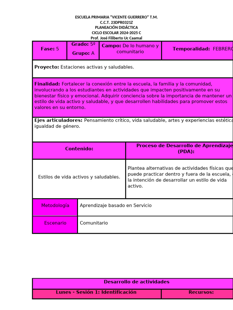 Estaciones Saludables DHC | PDF | Aprendizaje | Cognición