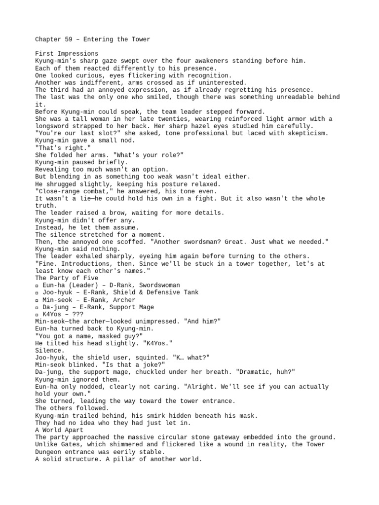Chapter 59 – Entering the Tower | PDF