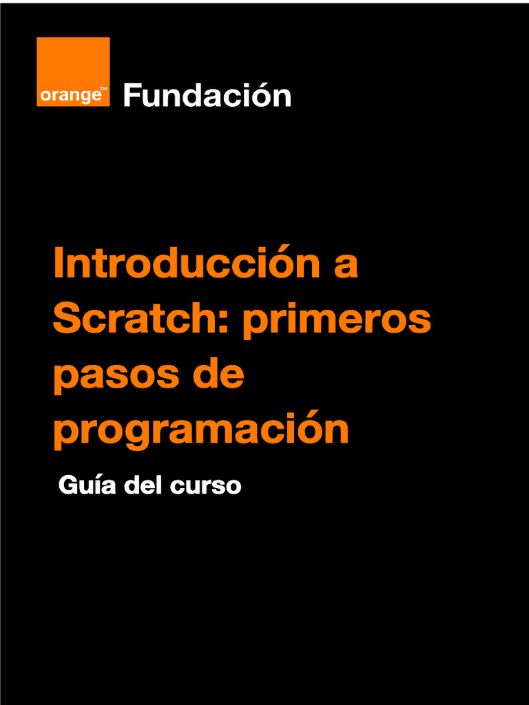 Ficha Curso Introducción A Scratch. | PDF | Scratch (lenguaje de programación) | Programación de ...