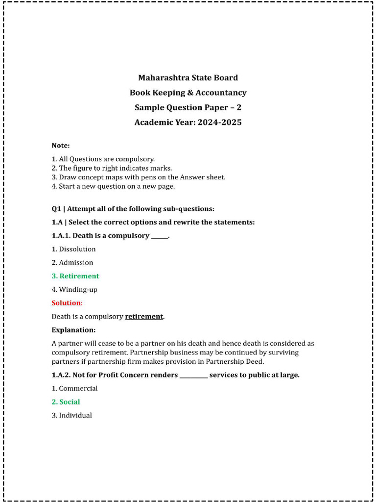 BK Solved Model Paper 2 | PDF