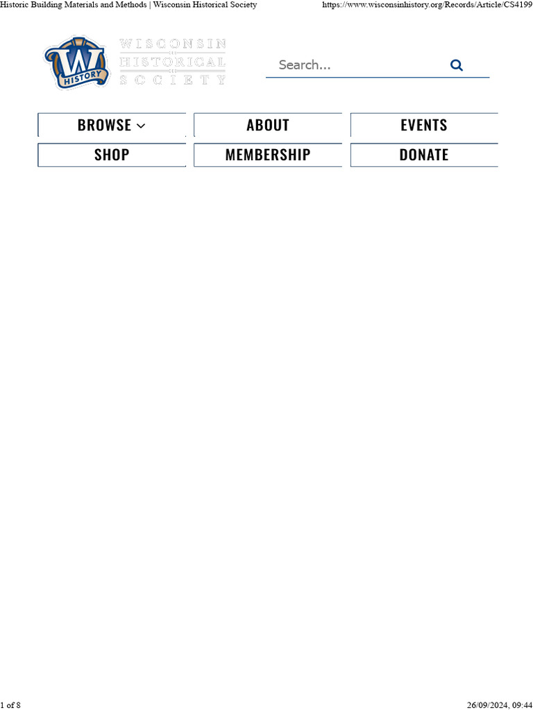 Historic Building Materials Guide | PDF | Framing (Construction) | Lumber