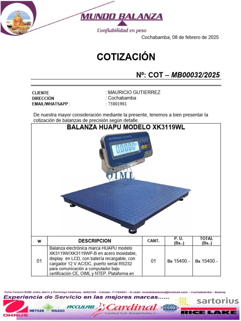 Cot MB0032-08-02-2025 Balanzas | PDF