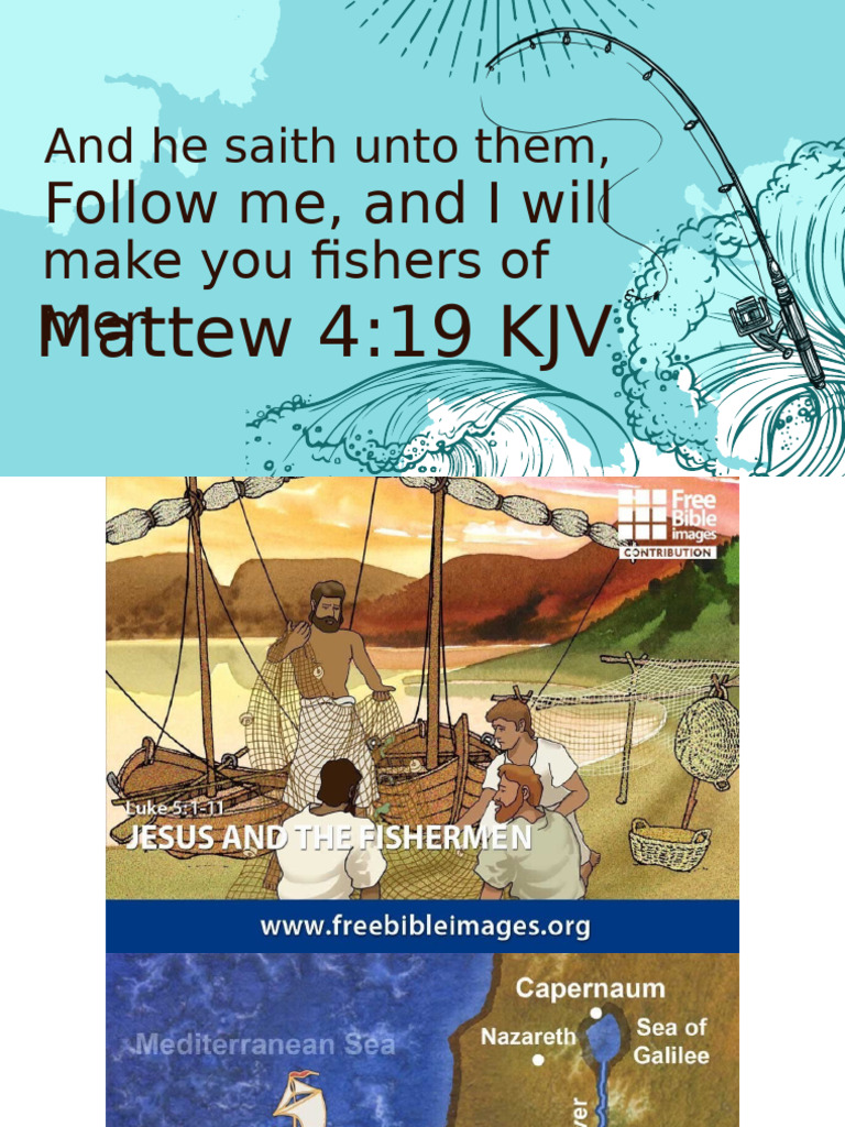 Jesus and The Fishermen Matthew 4 - 19 | PDF