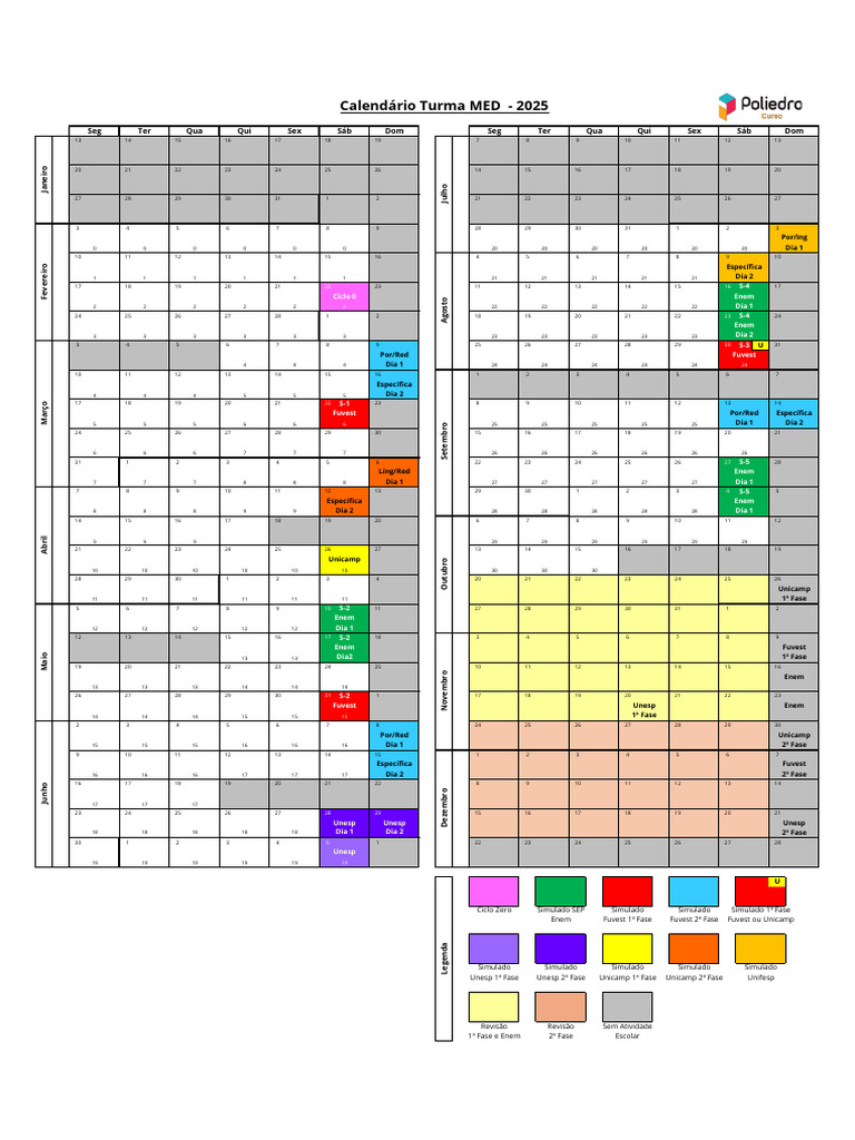 PROVIS RIO - Calend Rio 2025 PV MED | PDF