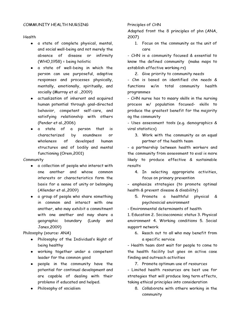 Demography in Community Health Nursing | PDF