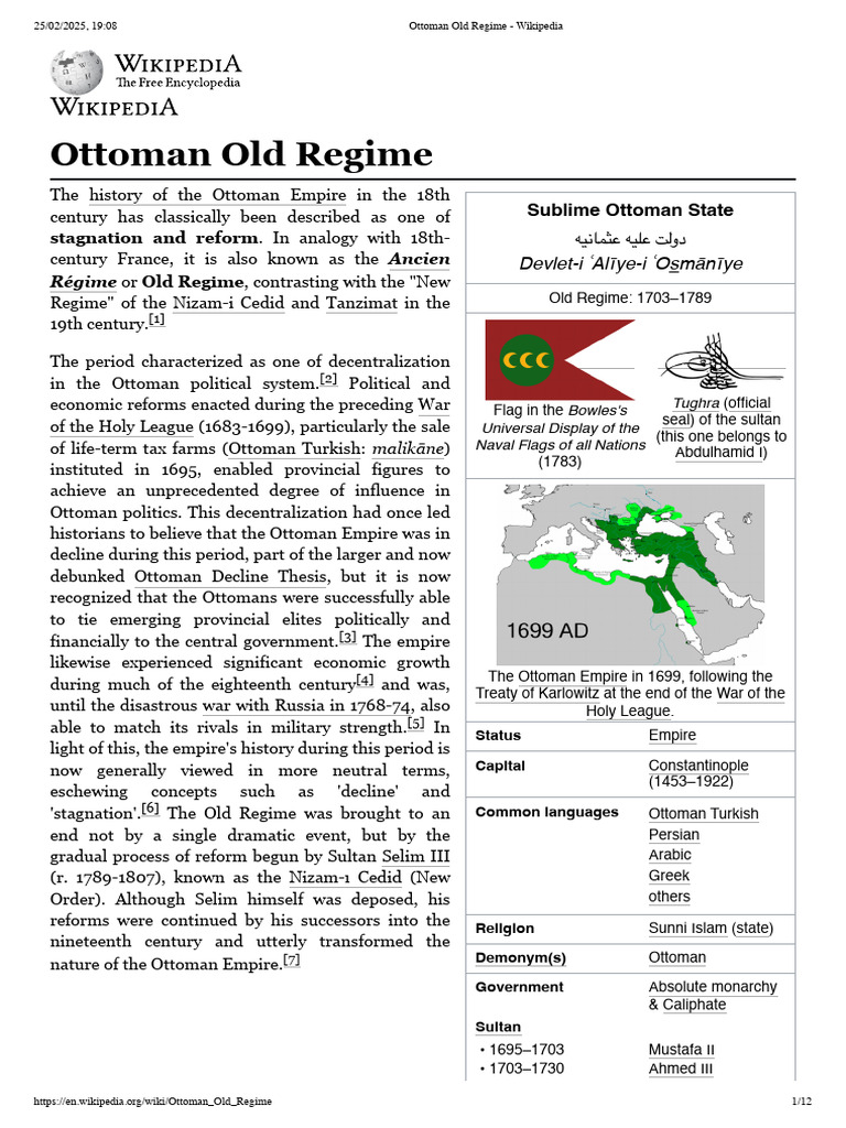 Ottoman Empire: The Old Regime Explained | PDF | Politics Of The ...