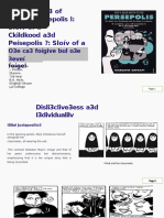 Analysis of Marjane Satrapi's Persepolis | PDF