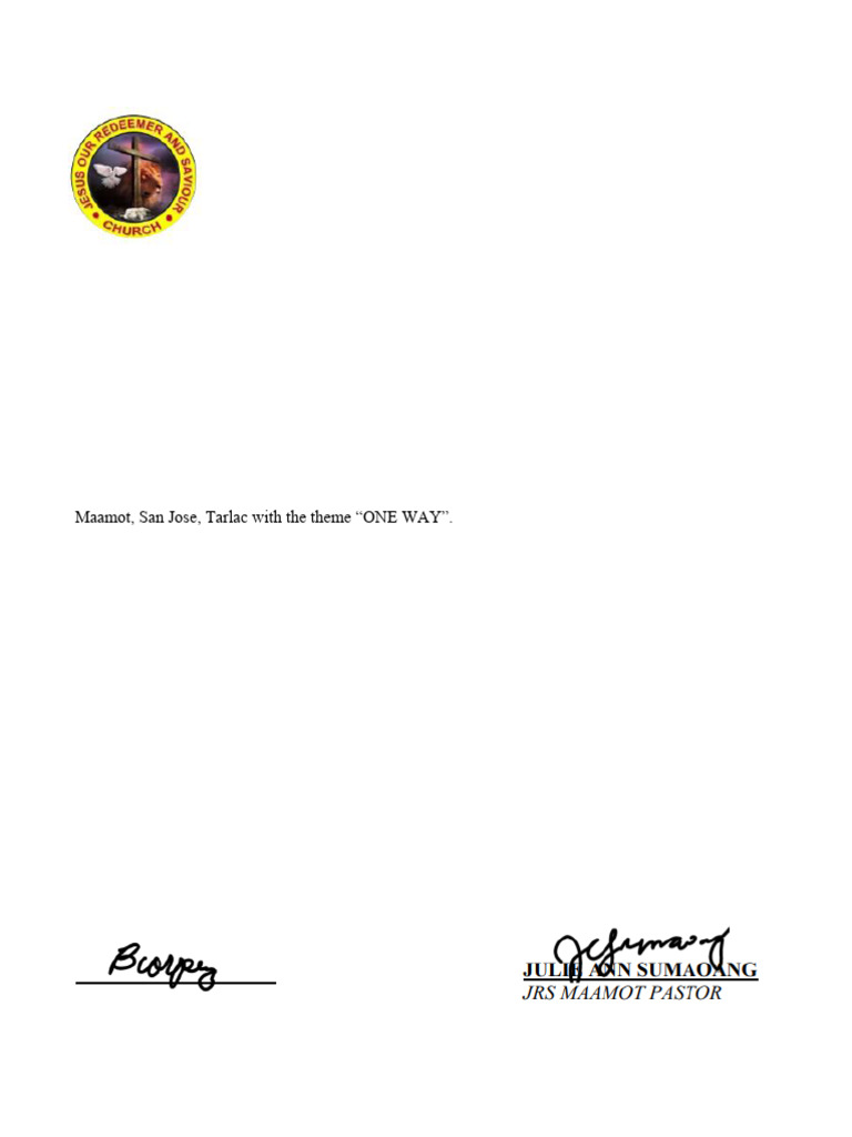 Solicitation Letter For VBS | PDF