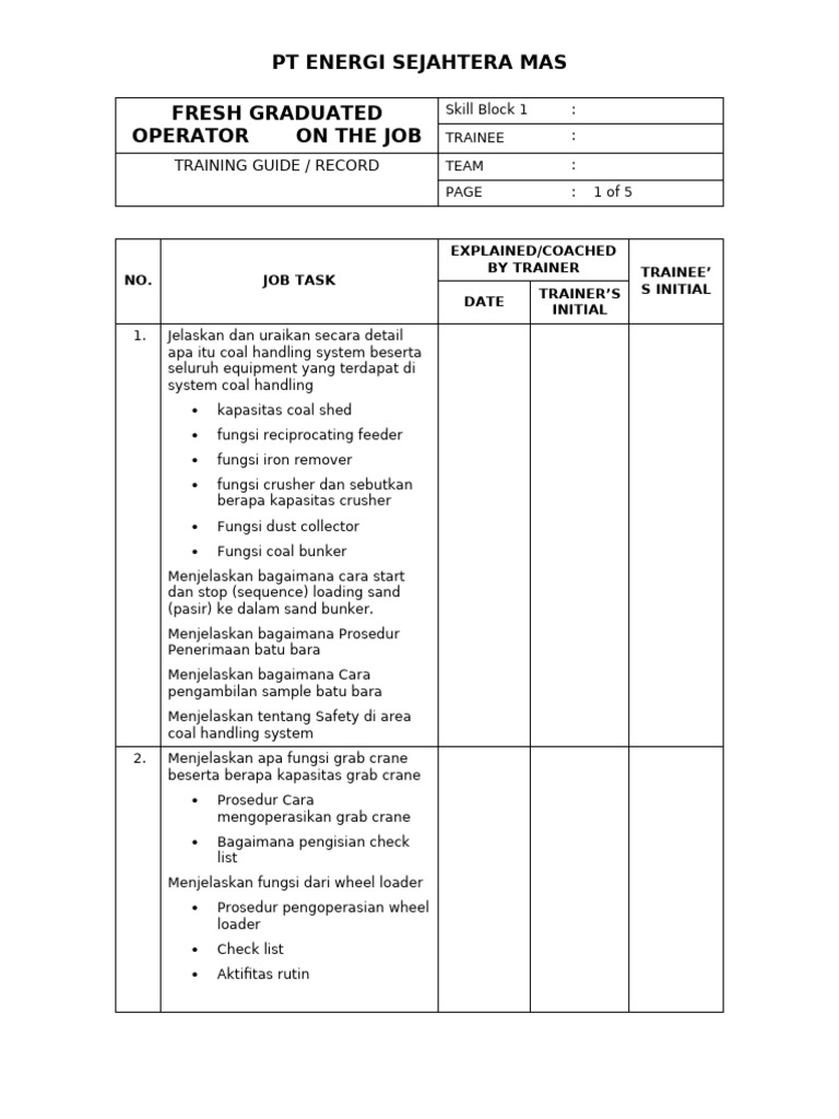 Block 1 Ojt - Fresh Graduate | PDF