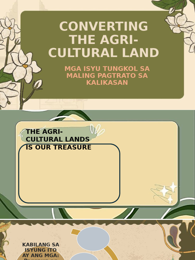 Converting the Agri-cultural Land | PDF