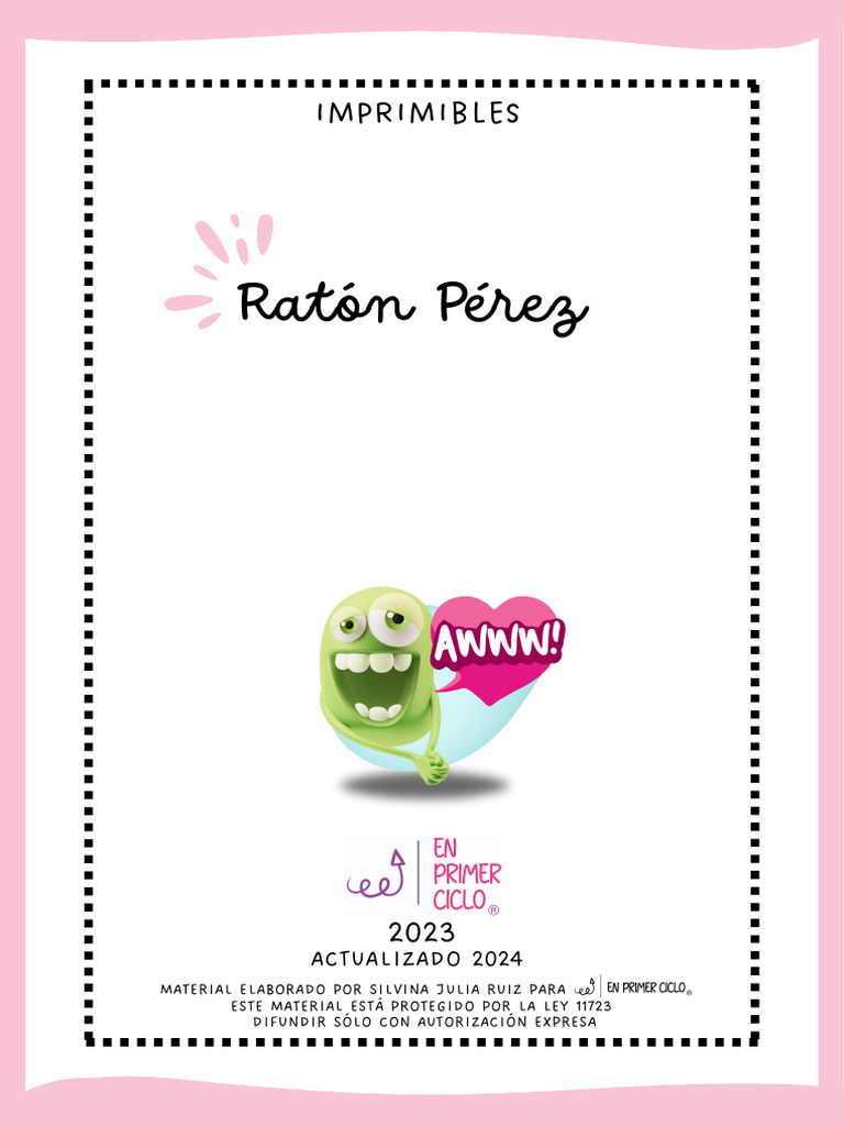 Firma del Ratón Pérez para Niños | PDF