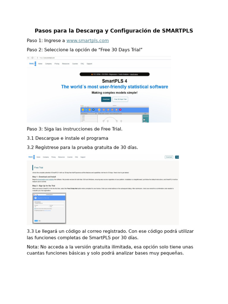 Tutorial Descargar Smart PLS | PDF
