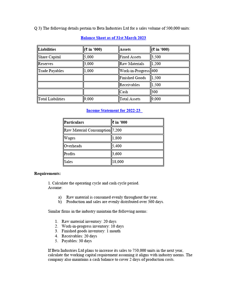 Beta Industries Ltd.-WC-03 | PDF