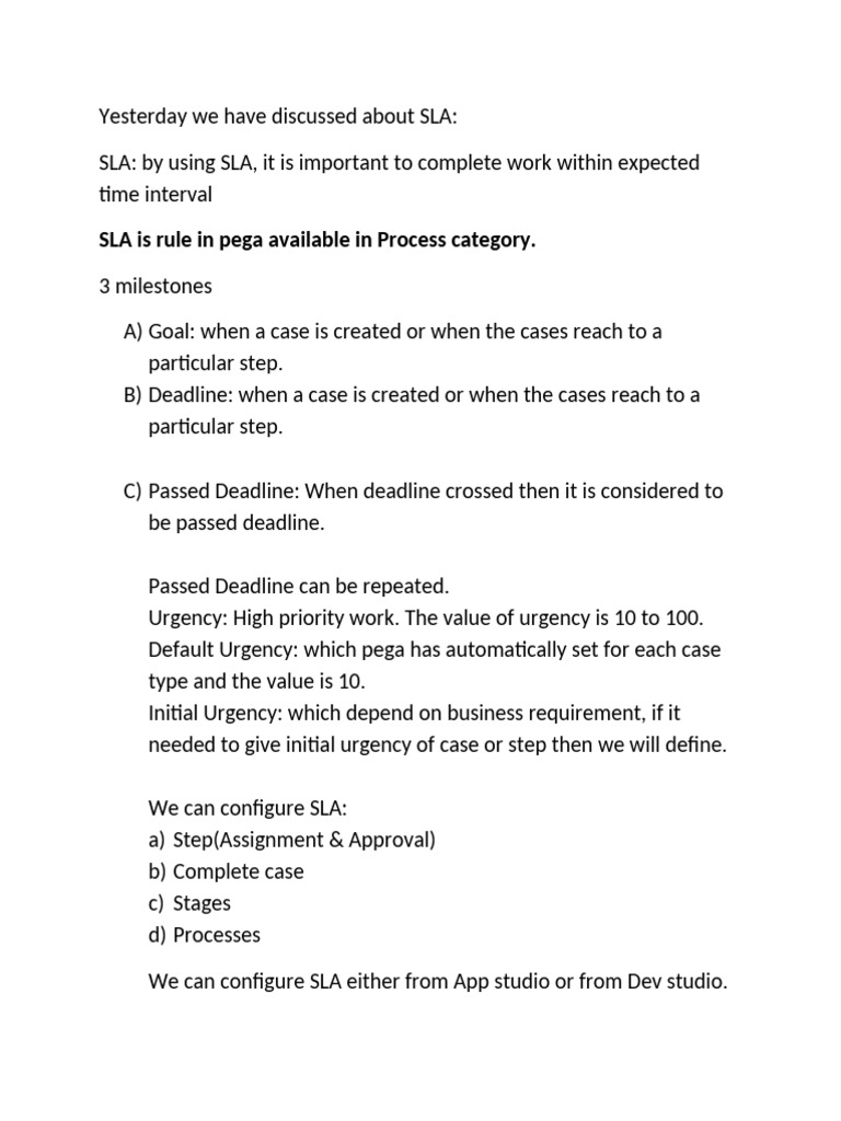 Explanation of SLA Exercise | PDF | Service Level Agreement | Computing