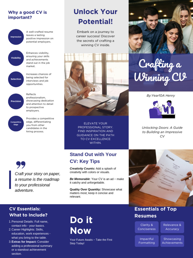 Henry EL2 Unit 7 - Create A Leaflet | PDF | Résumé