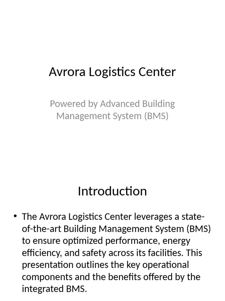 Avrora BMS Presentation | PDF
