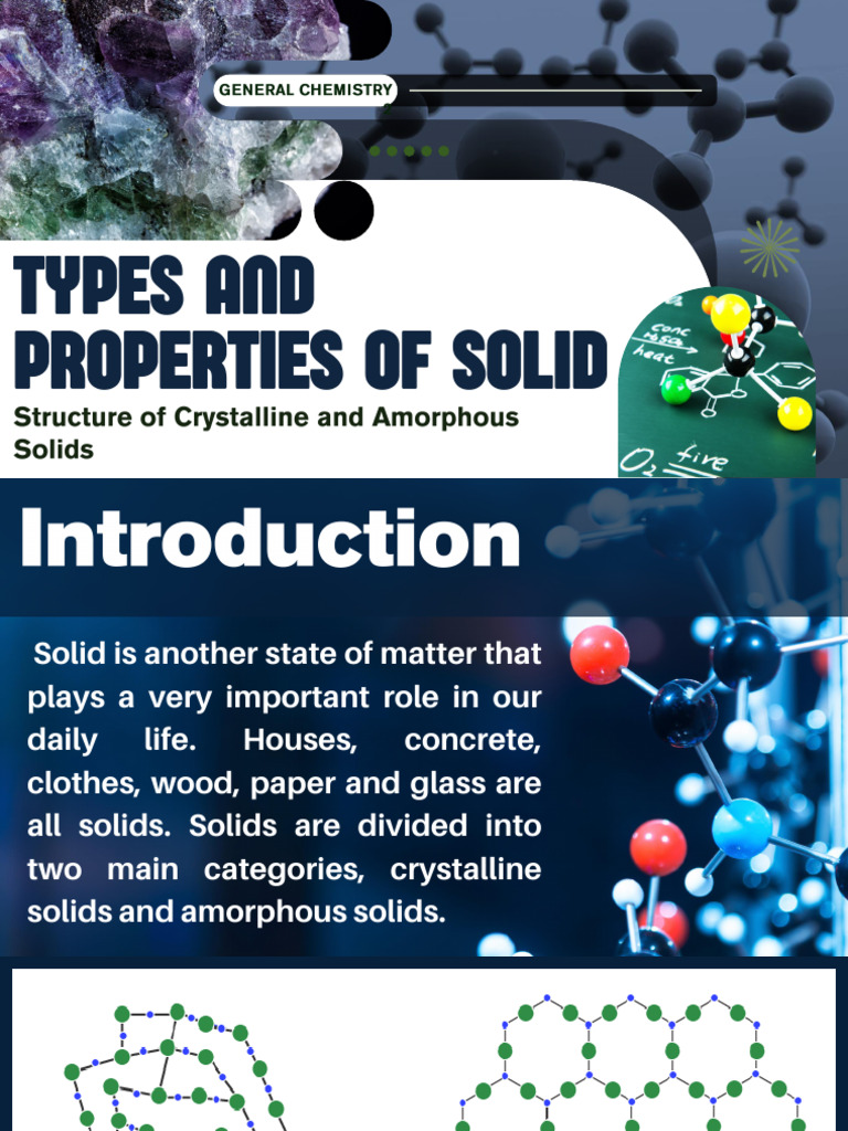 Lesson 3 - Properties of Solid | PDF | Crystal | Solid