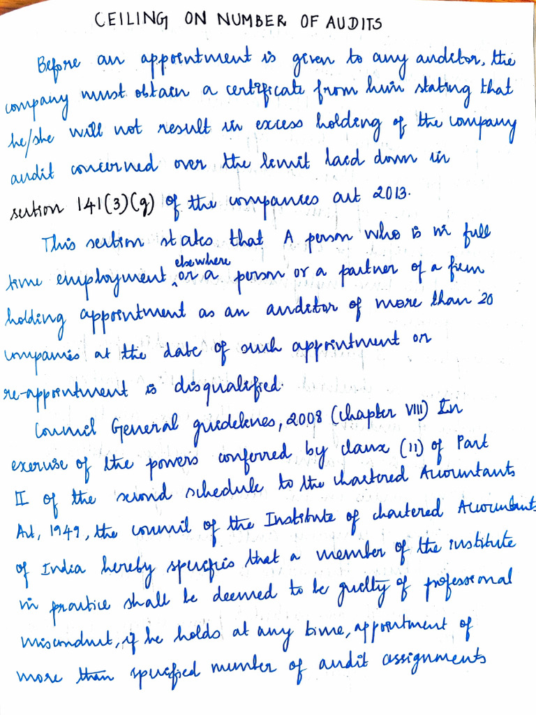 Ceiling On Number of Audits | PDF