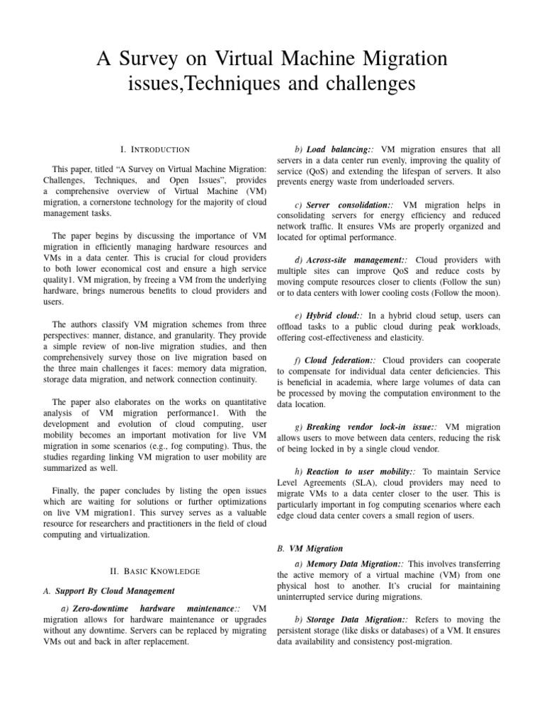 Virtual_Machine_Migration | PDF | Virtual Machine | Computer Network